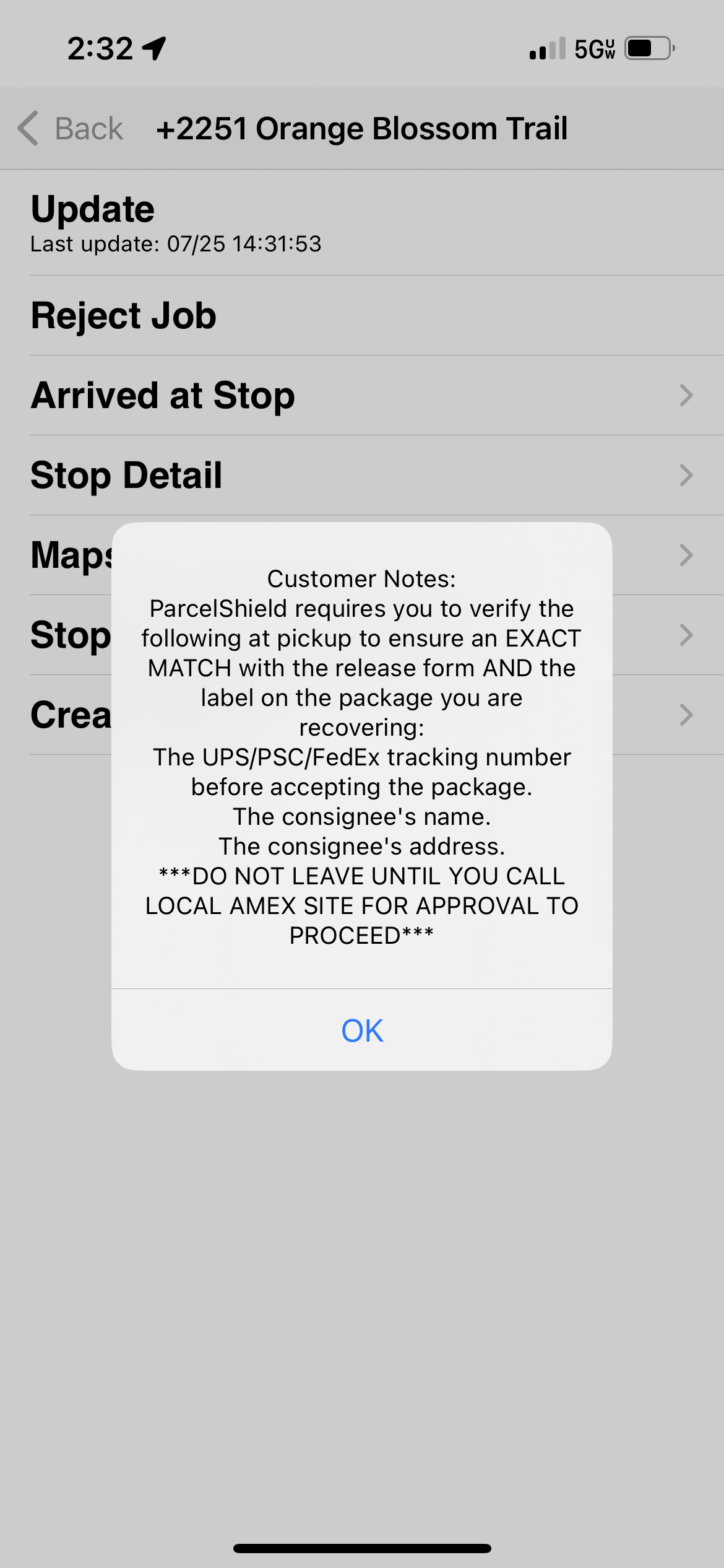 ParcelShield - EC Mobile Requirements Change Work Instructions ...