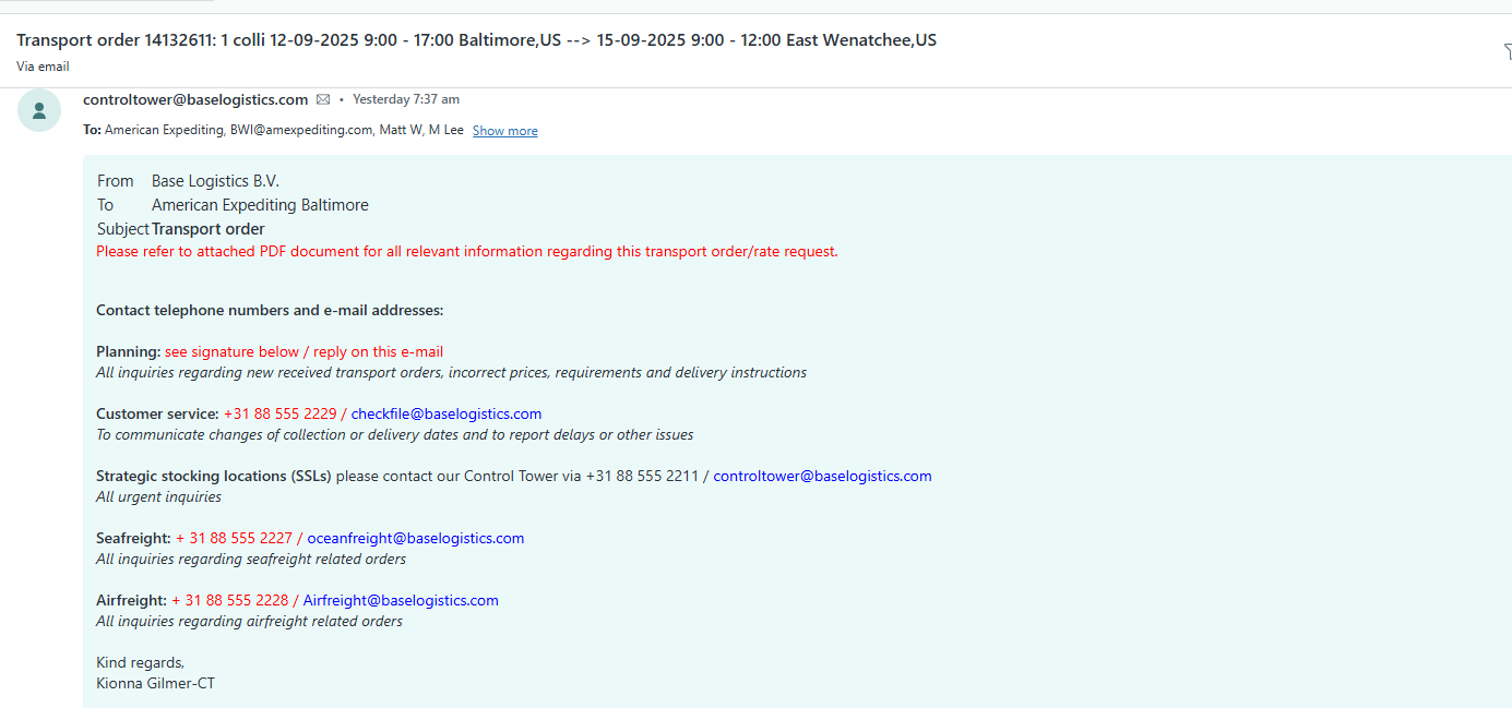 Base Logistics – American Expediting